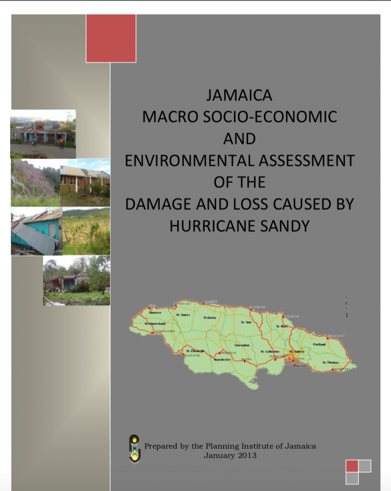 Damage and Loss Assessments: 2013 PIOJ Report Hurricane Sandy - The ...
