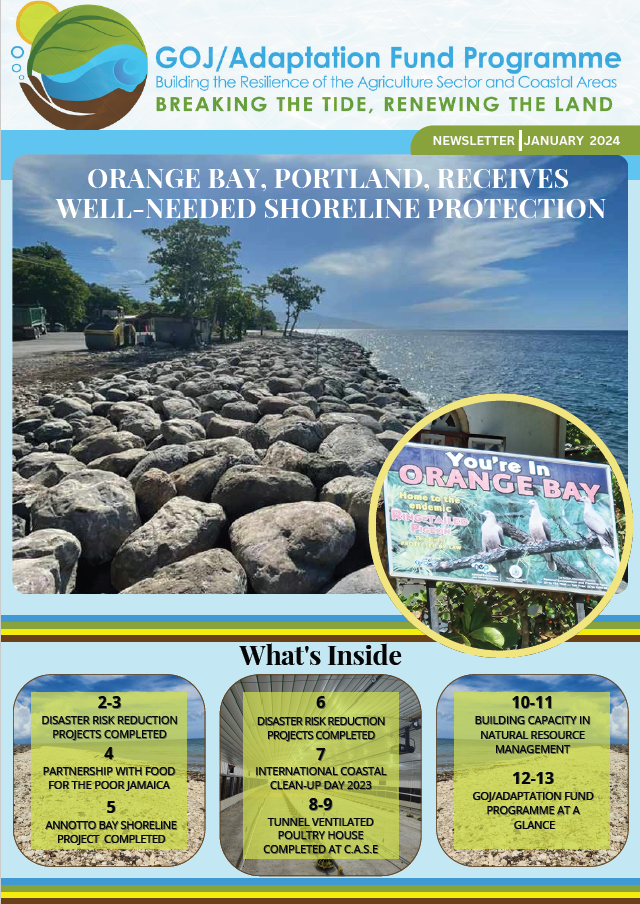 GOJ/Adaptation Fund Programme Newsletter (Jan 2024) - The Planning ...